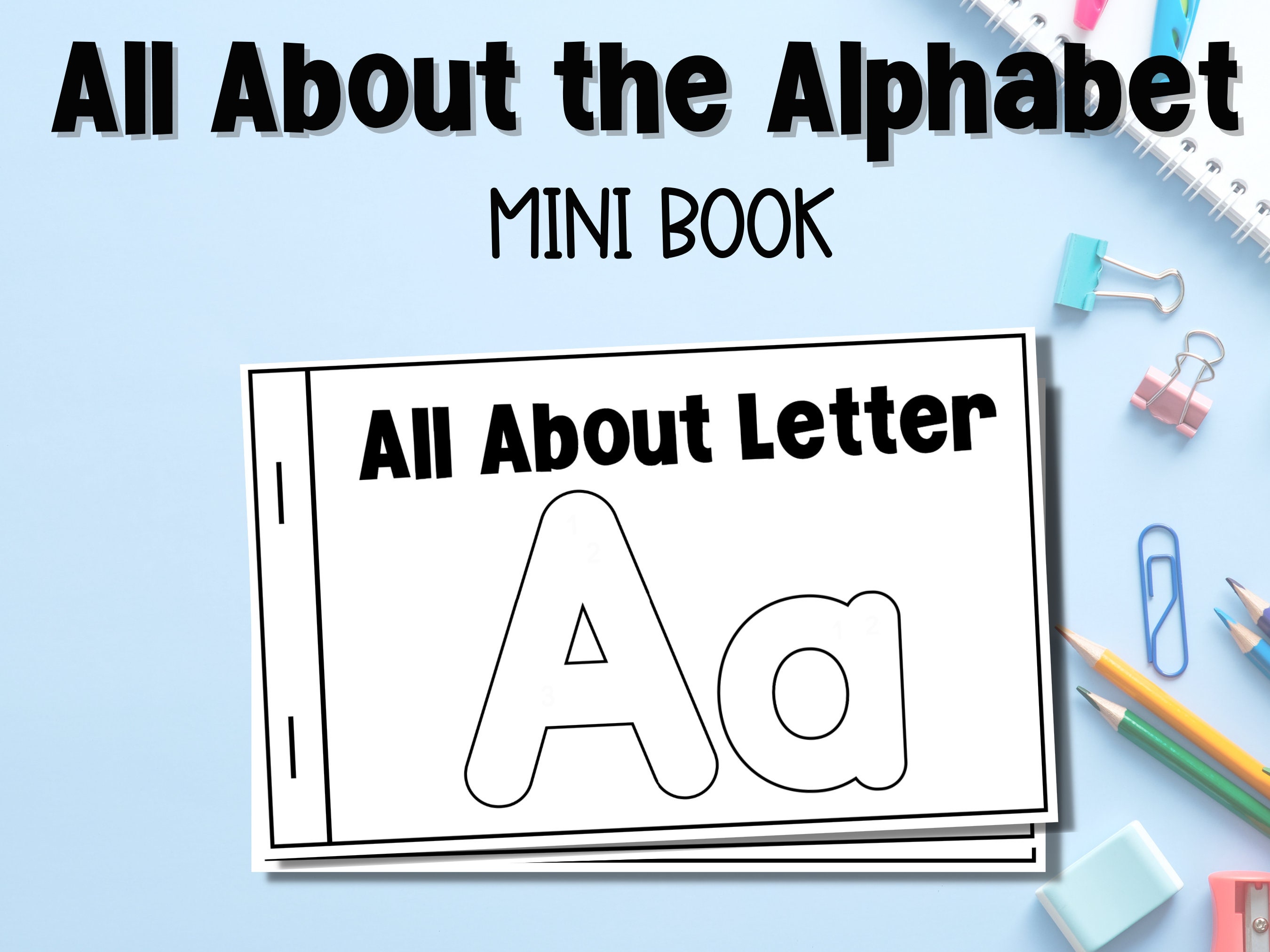 ABC Book, Alphabet Book, ABC, Alphabet, Letters, Alphabet Mini Book ...