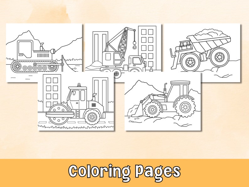 Construction Vehicle Coloring Pages, Coloring Pages for Kids ...