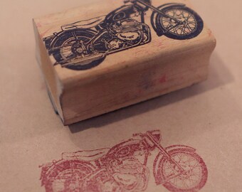 Motorcycle Rubber Stamp - Etsy