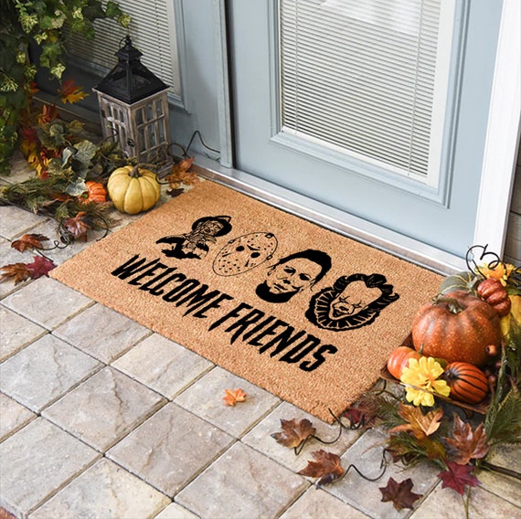 Spooky and Stylish: Halloween Door Mats and Signs to Welcome Guests ...