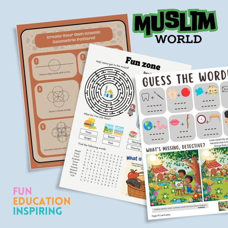 Islamic Stories Kids Fun Activities Quran Stories Seerah Muslim Country ...