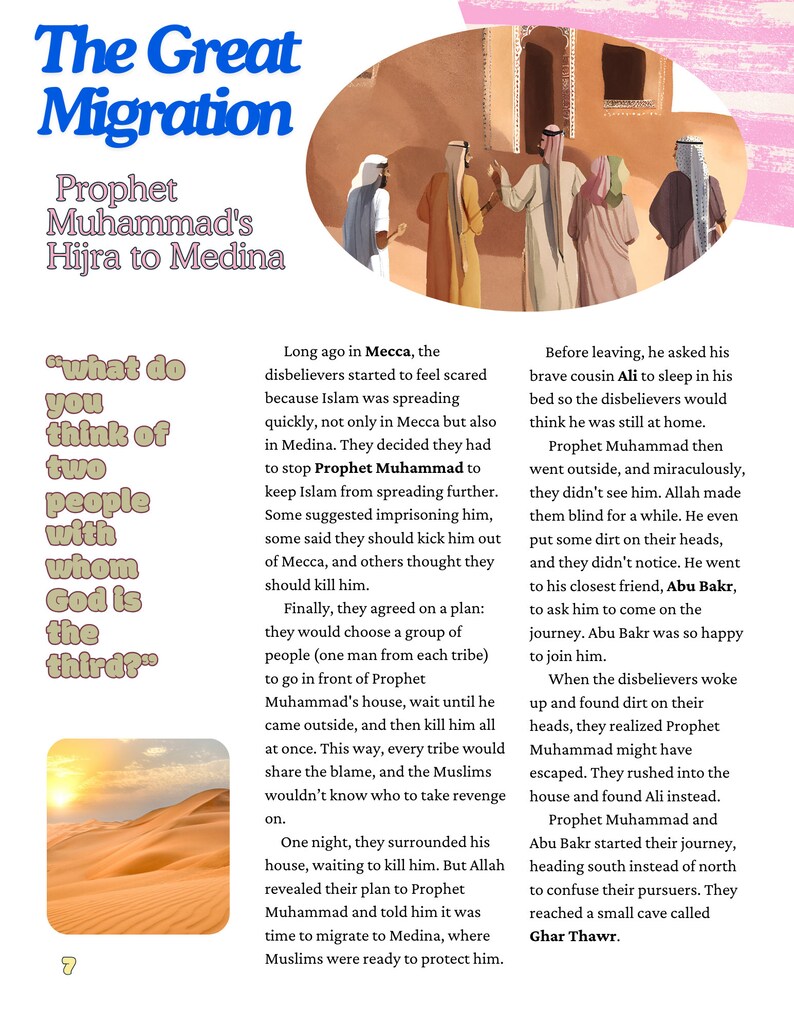 Islamic Stories Kids Fun Activities Quran Stories Seerah Muslim Country ...