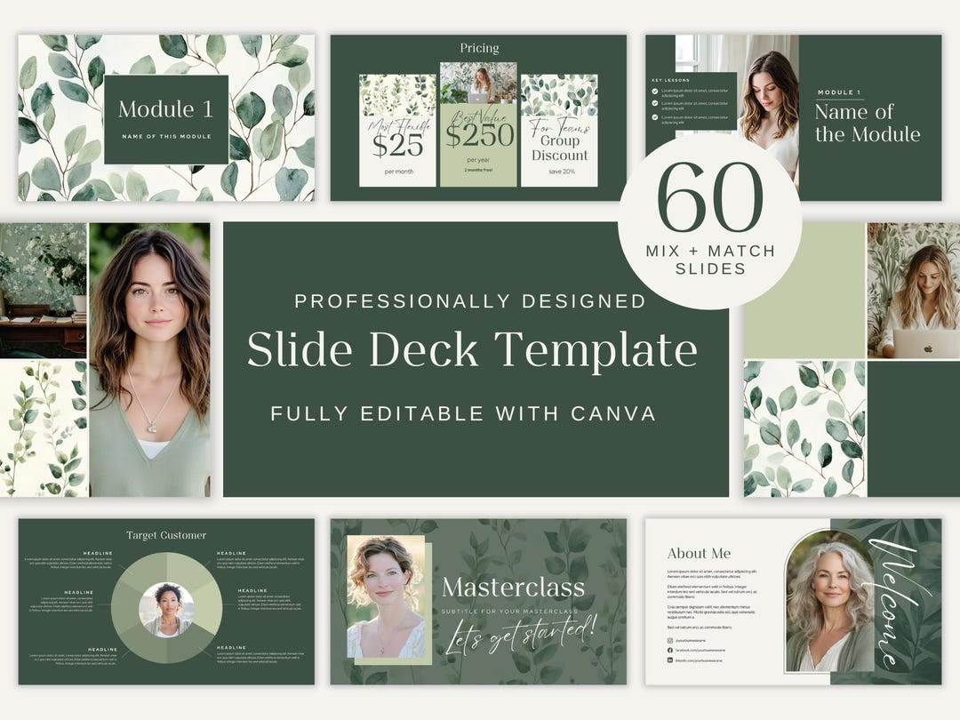 Webinar Slide Deck for Coaches Canva Presentation Template Course ...