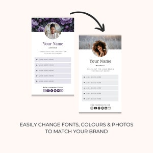 Instagram Landing Page Link Tree Alternative Template Canva Template ...