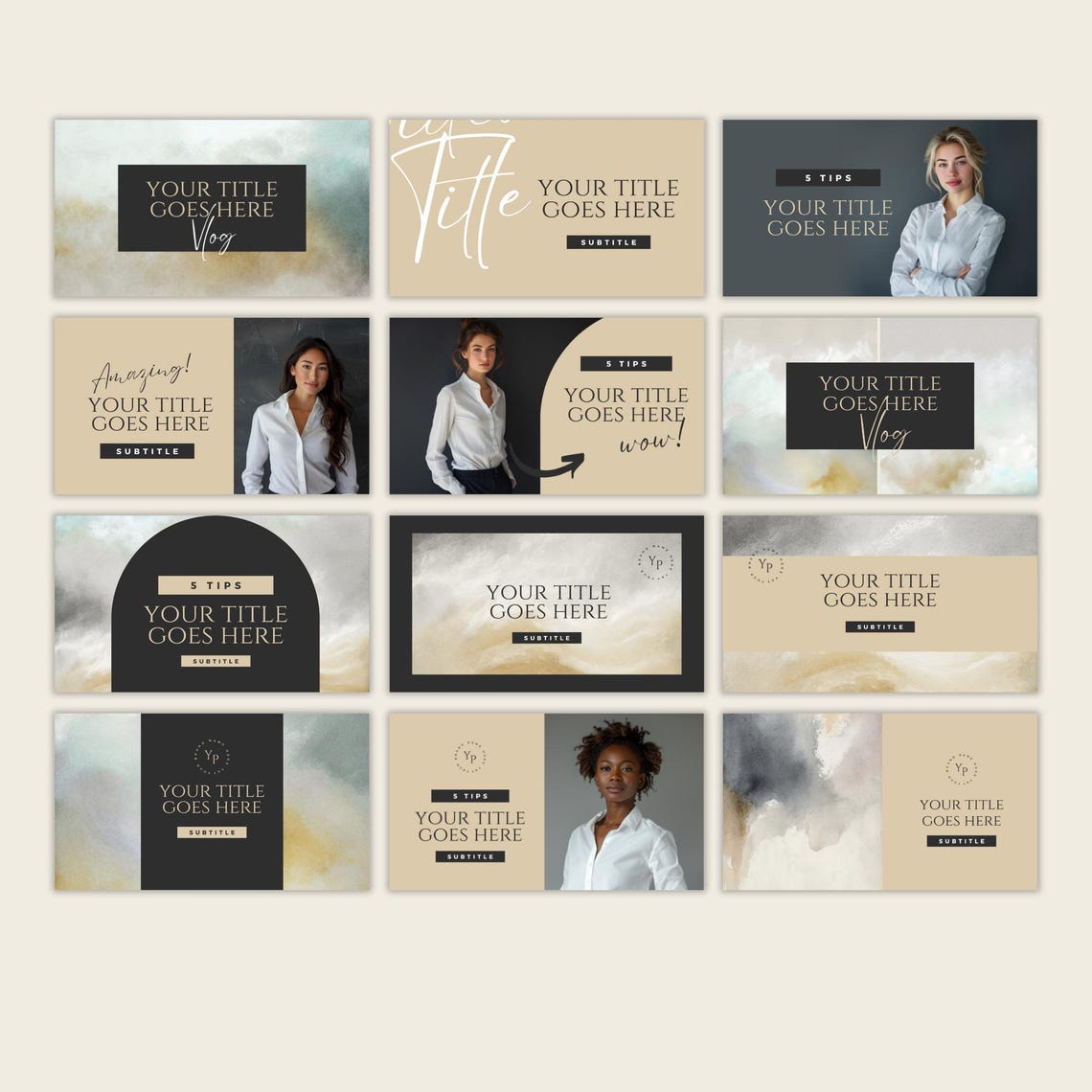 Youtube Thumbnail Editable Youtube Banner Canva Template Vlog Thumbnail ...