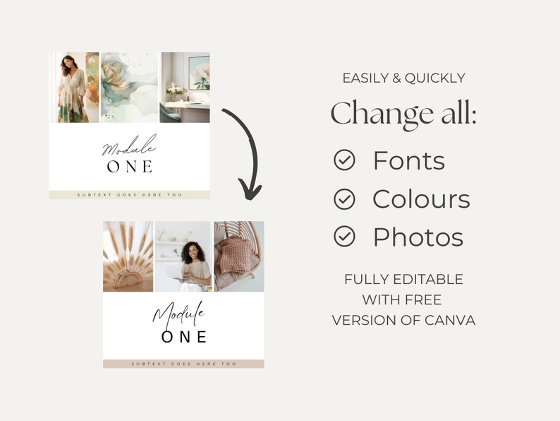 Module Cover Templates, Course Creator Templates, Online Course Module ...