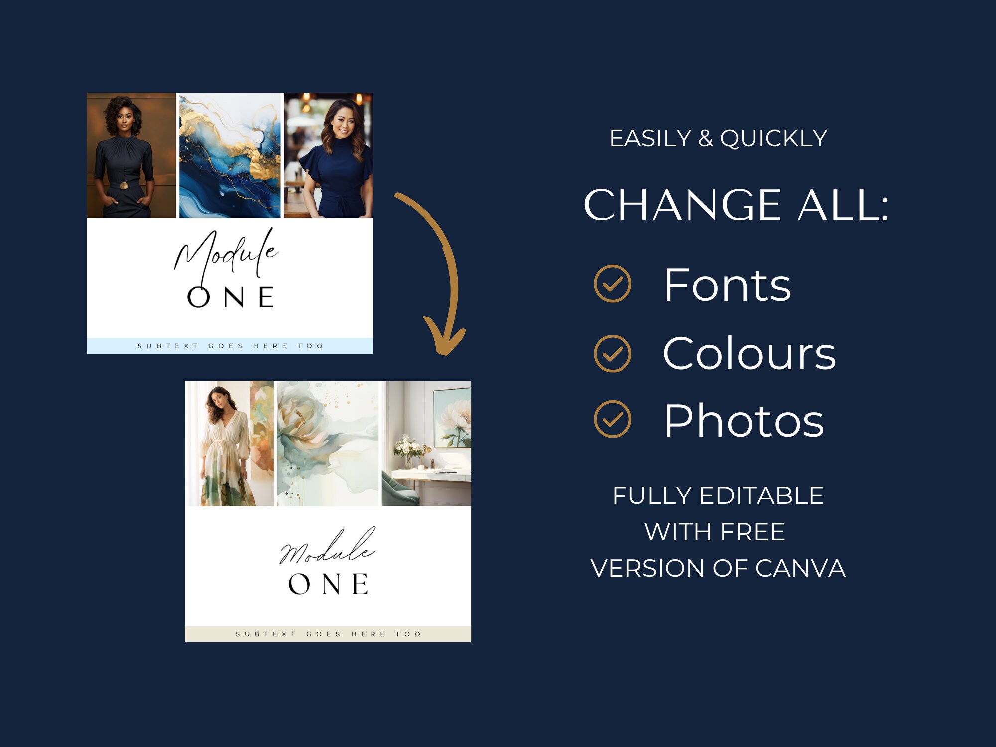 Module Cover Templates, Course Creator Templates, Online Course Module ...