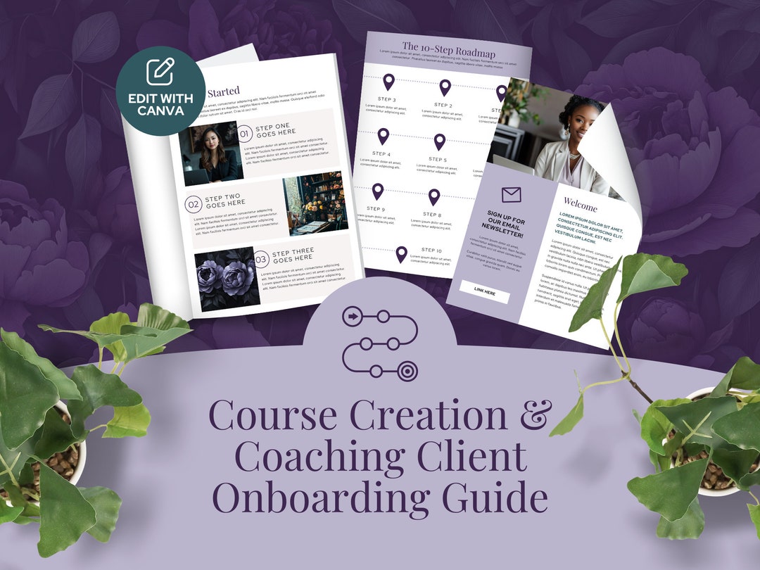 Coaching Client Welcome Packet Canva Onboarding Template Welcome Packet ...