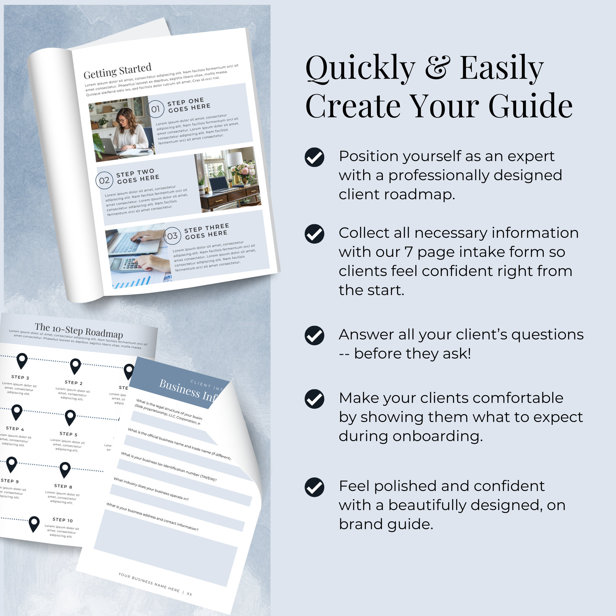 Bookkeeper Onboarding Canva Template Accounting Intake Form New Client ...