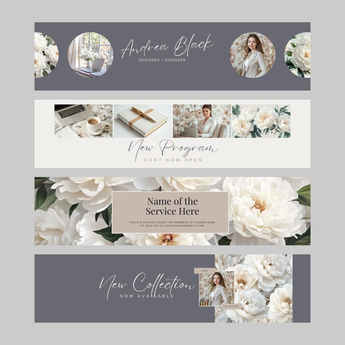 Coach Linkedin Canva Editable Template Course Creator Profile Personal ...