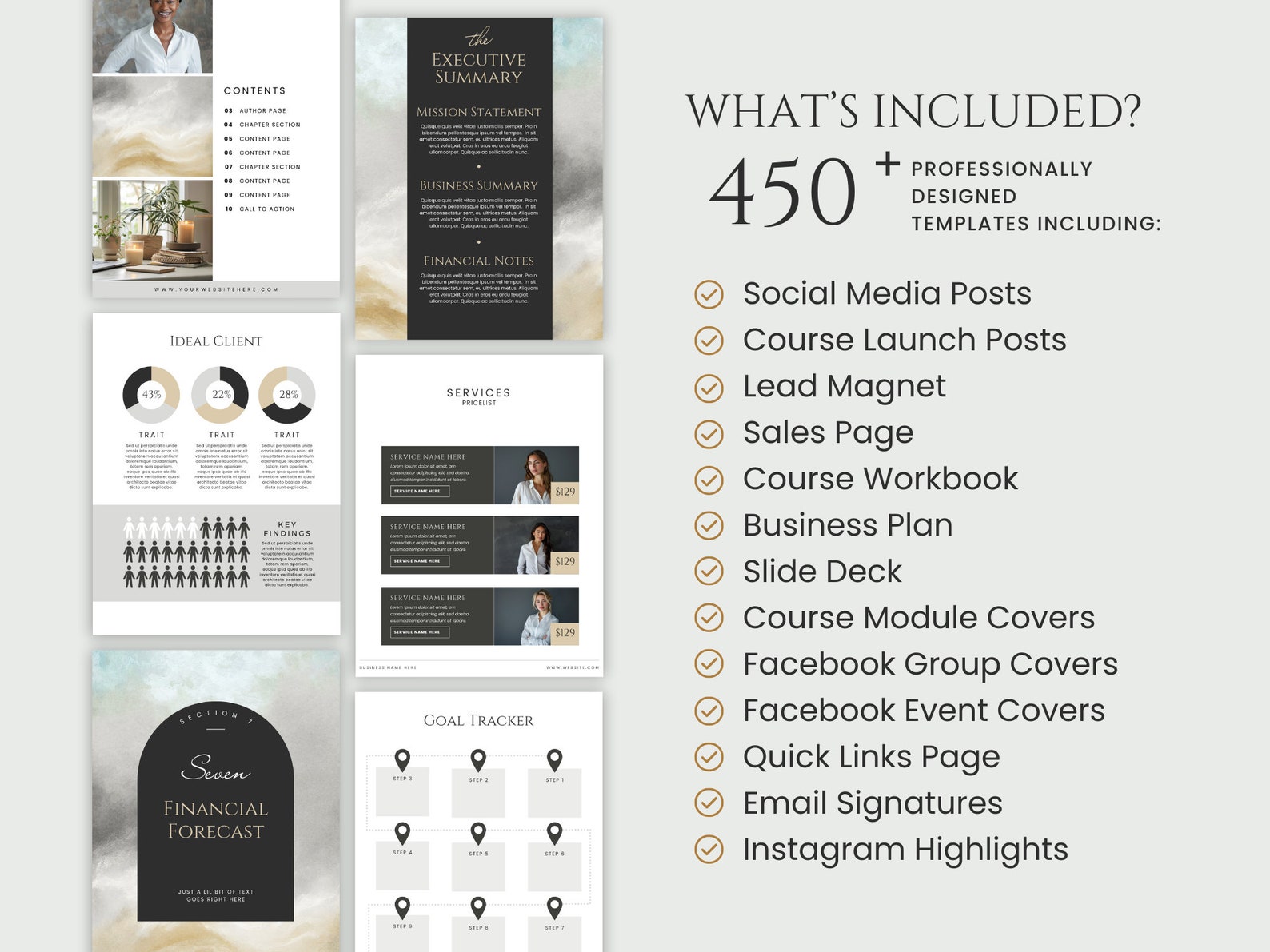 Course Creator Canva Templates Course Social Posts Course Workbook ...