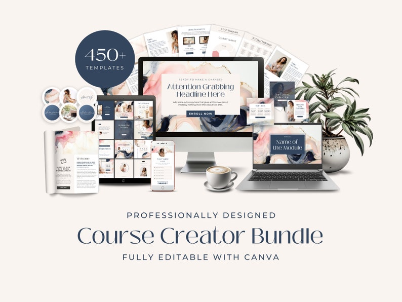 Done for You Course Creator Bundle, Canva Template, Course Creator ...