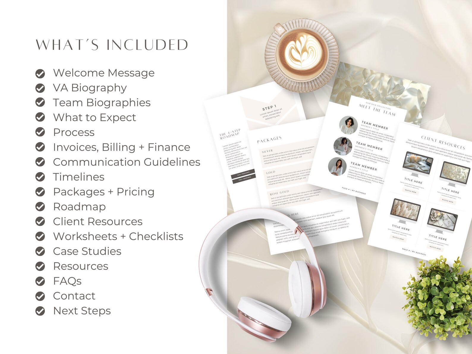 Virtual Assistant Editable Welcome Kit VA Proposal Canva Template New ...