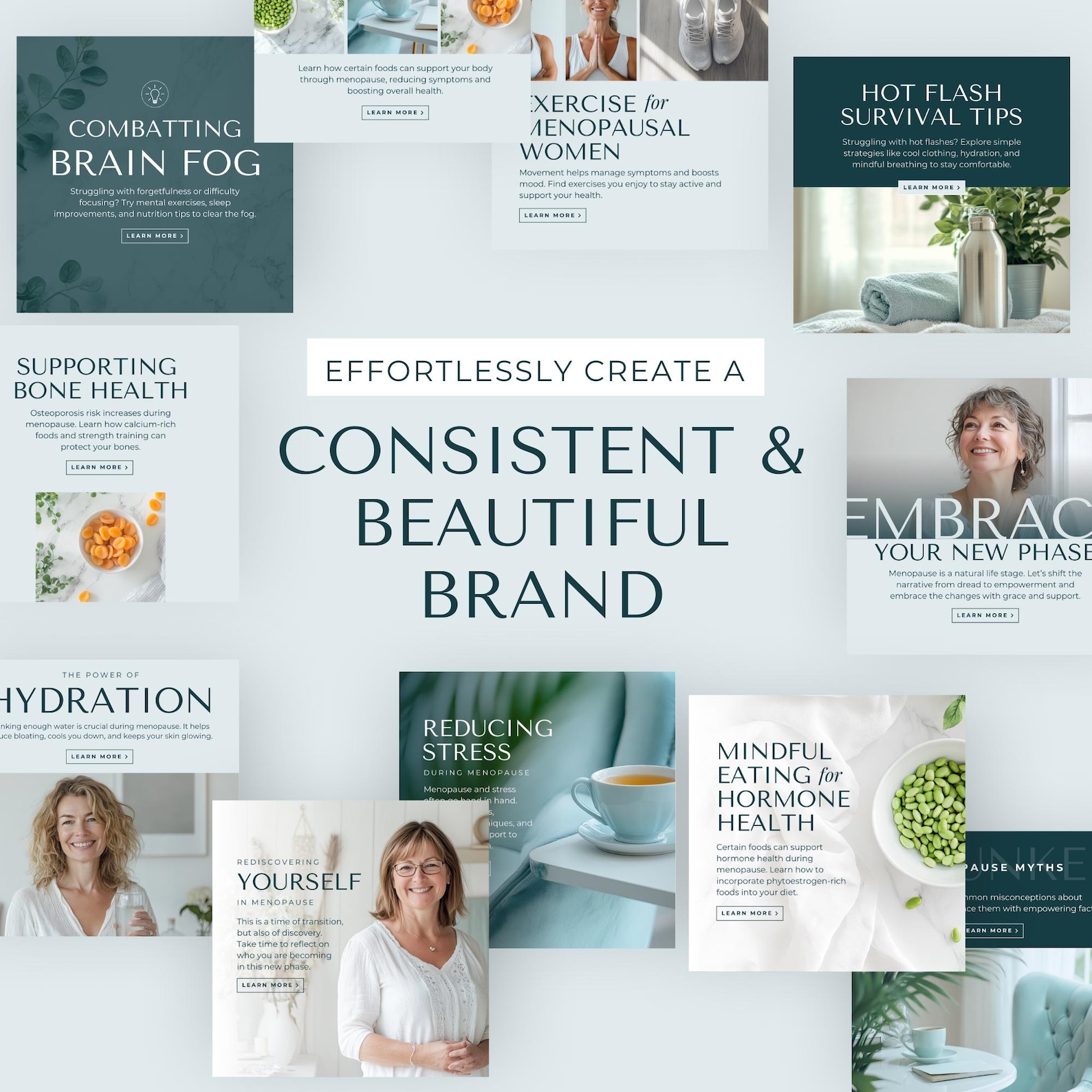 Menopause Instagram Template Social Media Post Health Coach Canva ...