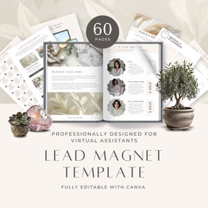 Lead Magnet Canva Template Virtual Assistant Opt-in VA Lead Generator ...