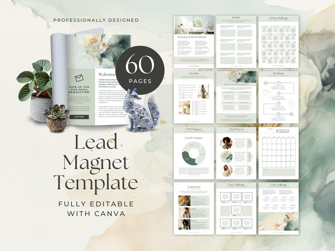 Lead Magnet Canva Template, INSTANT DIGITAL DOWNLOAD, Lead Generator ...