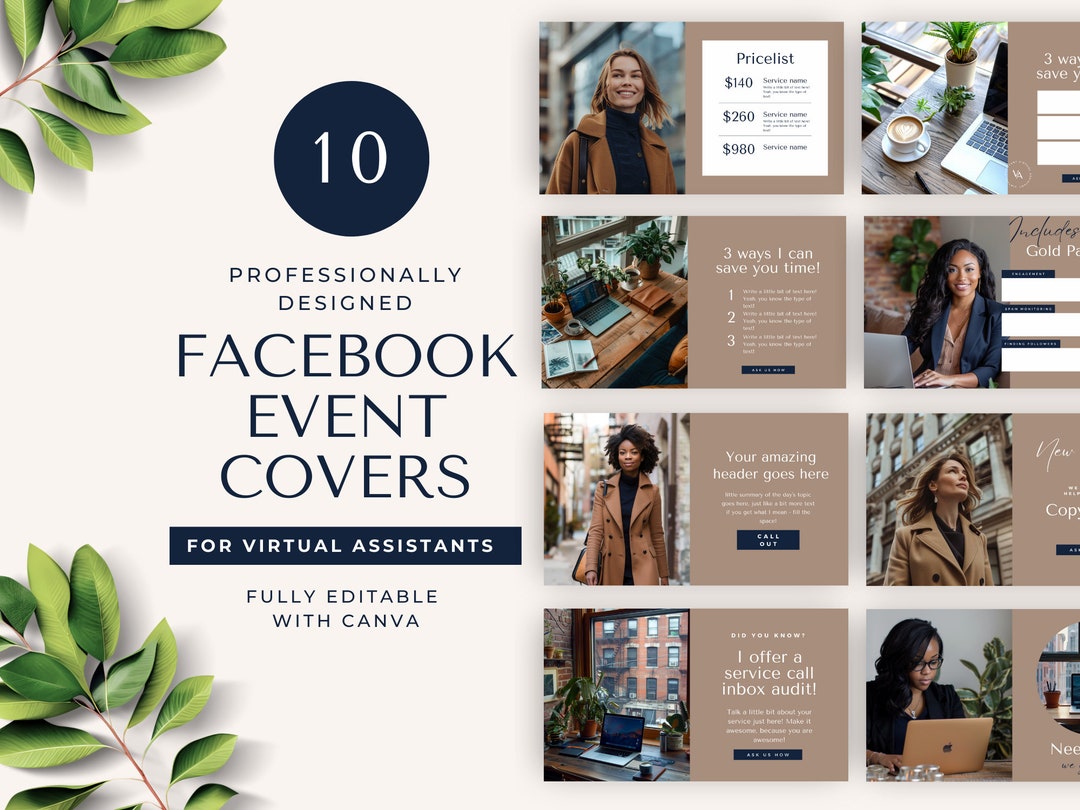 Facebook Event Template, INSTANT DOWNLOAD, Canva Event Covers, Course ...