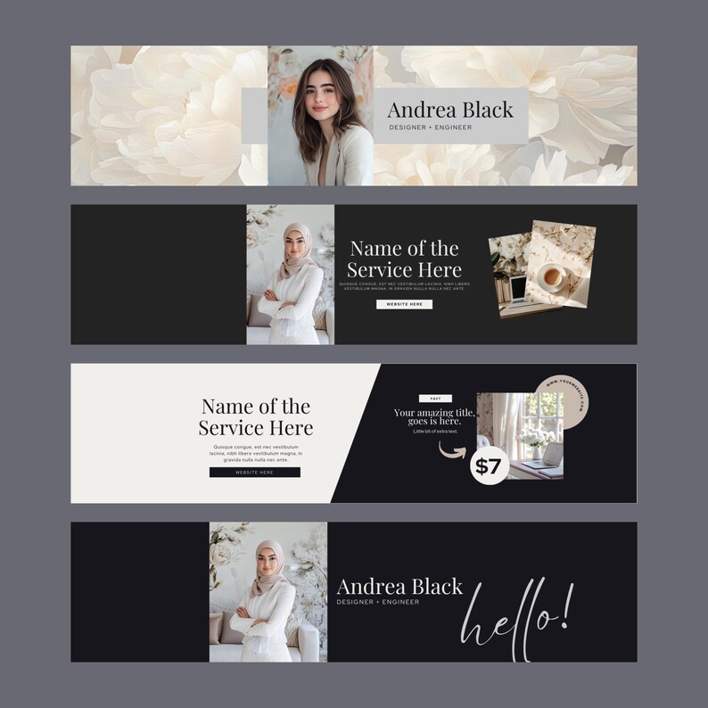 Coach Linkedin Canva Editable Template Course Creator Profile Personal ...