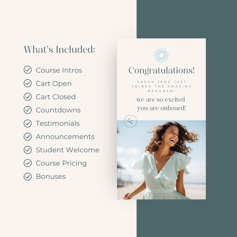 Course Launch Instagram Stories Course Marketing Social Media Canva ...