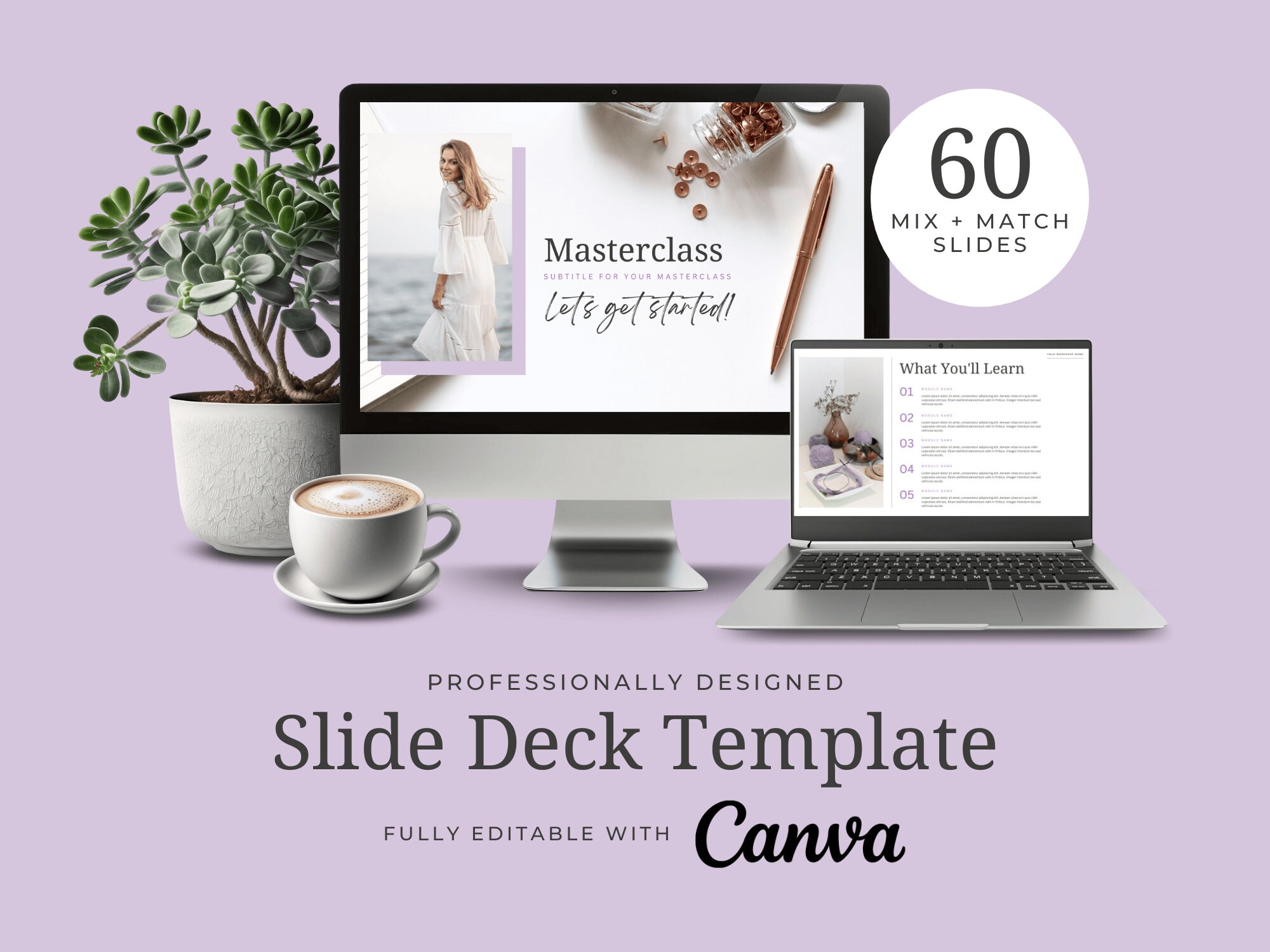 Masterclass Canva Template, INSTANT DOWNLOAD, Webinar Slides ...