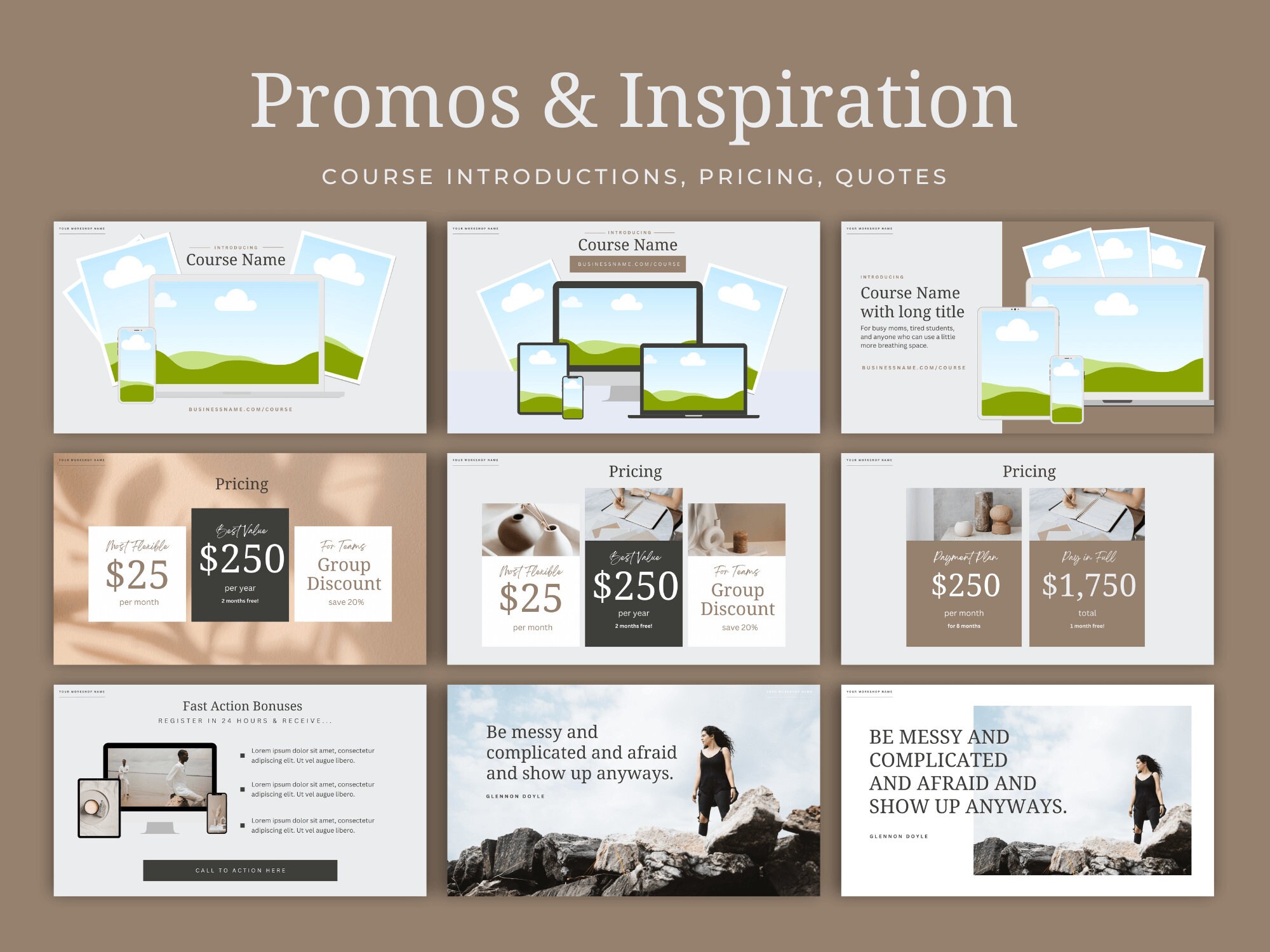 Masterclass Canva Template, INSTANT DOWNLOAD, Webinar Slides, Coaching ...