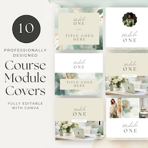 Module Cover Templates, Course Creator Templates, Online Course Module ...