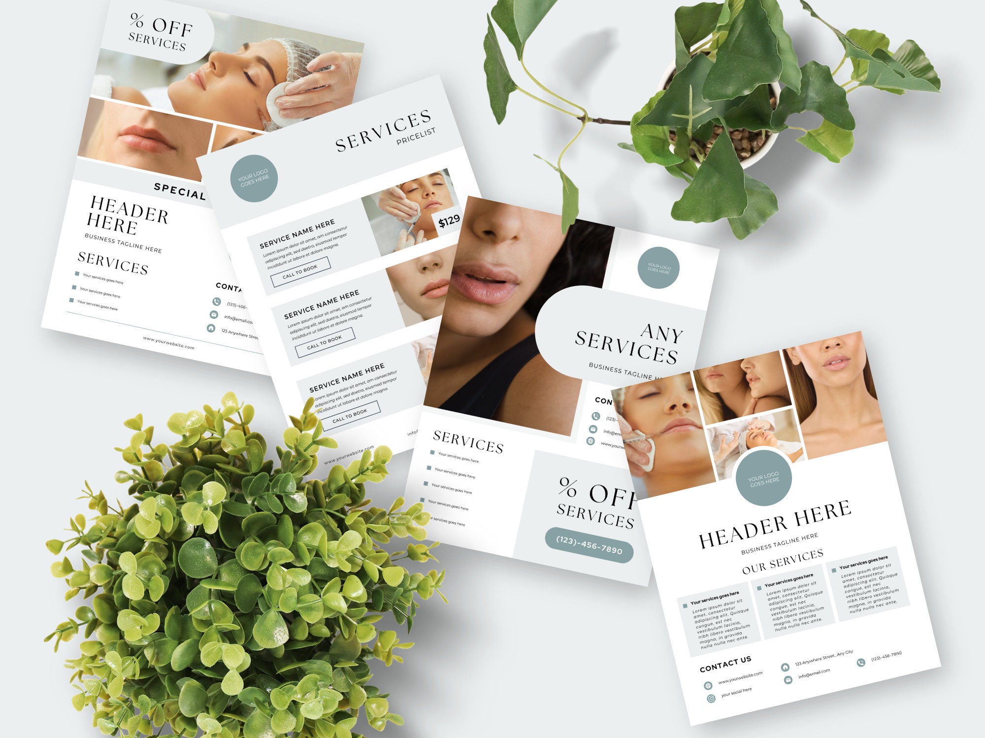 Nurse Injector Templates Editable Canva Flyer Template Esthetician ...