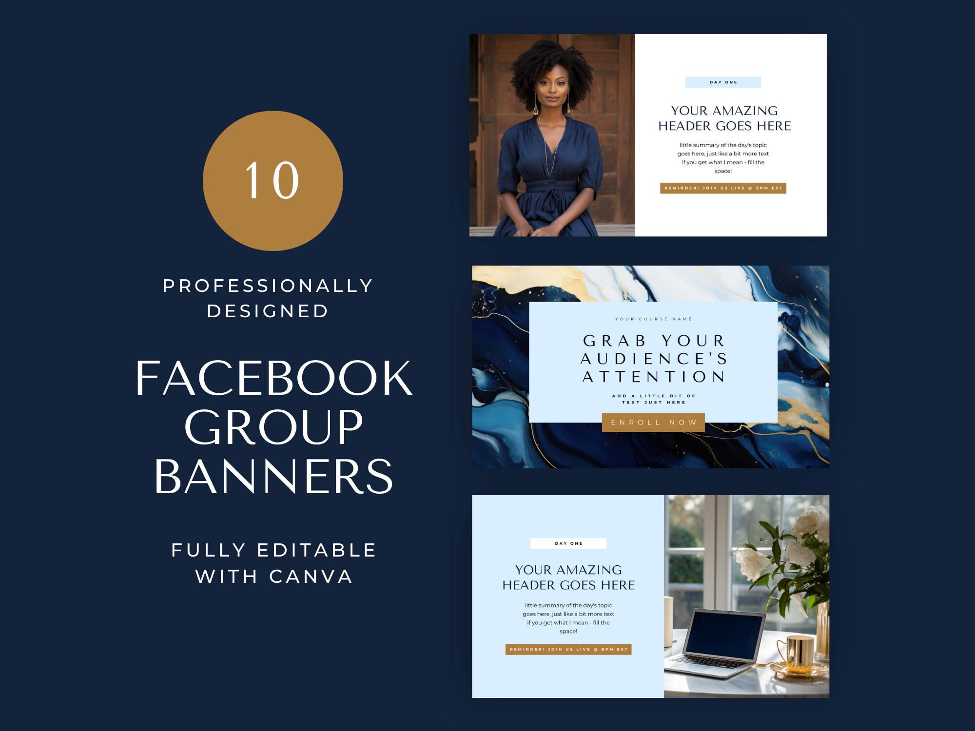 Facebook Group Template, INSTANT DOWNLOAD, Facebook Group Canva ...