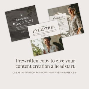 Menopause Instagram Template Hormone Social Media Post Health Coach ...