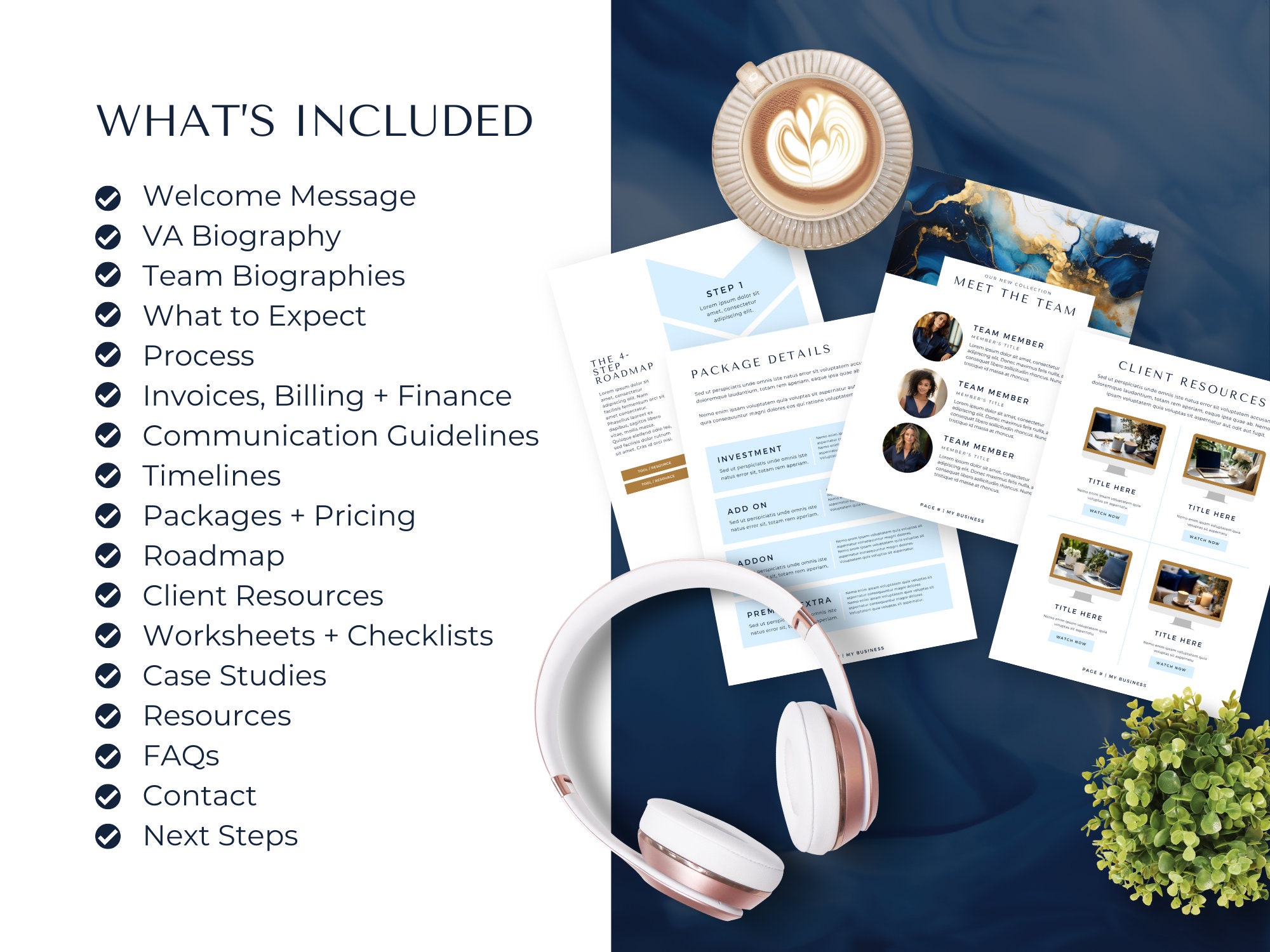 Virtual Assistant Welcome Kit, VA Proposal Template Canva, New Client ...