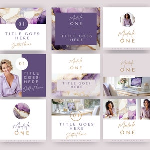 Module Cover Templates, Course Creator Templates, Online Course Module ...