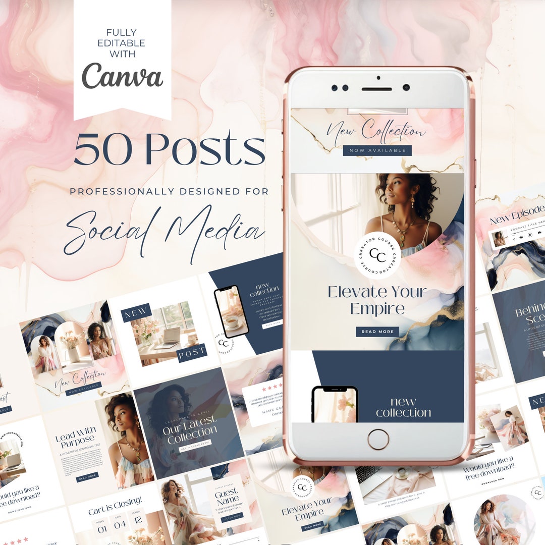 Coach Instagram Canva Template, Course Creator Insta, INSTANT DIGITAL ...