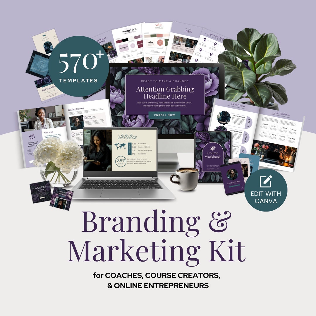 Branding Bundle for Coaches Branding Kit Course Creator Branding ...