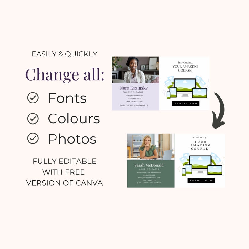 Email Signatures Templates Canva Canva Signature Template Modern Email ...