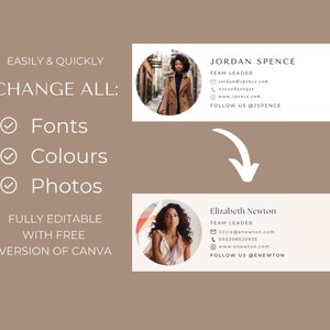Virtual Assistant Email Signature Canva VA Canva Signature Template ...