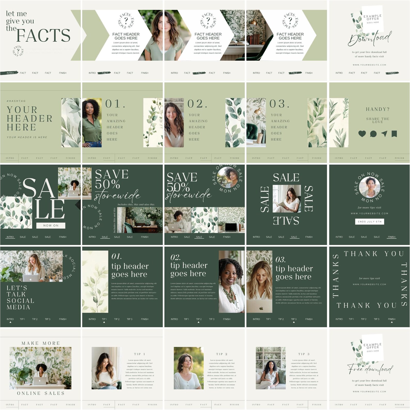 Instagram Carousel Templates Canva Template for Course Creators ...