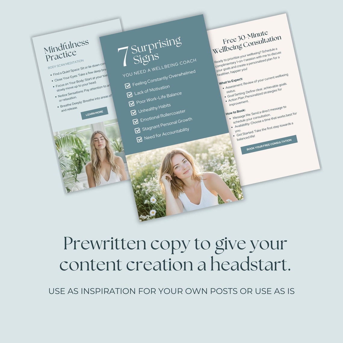 Health Coach Instagram Stories Wellness Instagram Marketing Editable ...