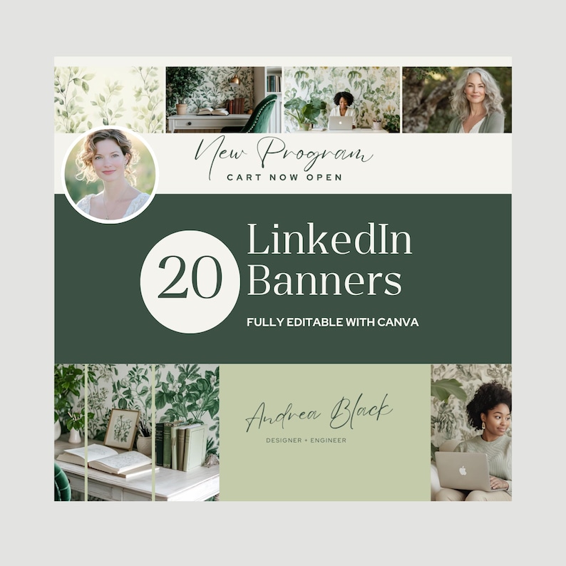 Linked in Profile Cover Linkedin Banner Customizable Profile Header ...