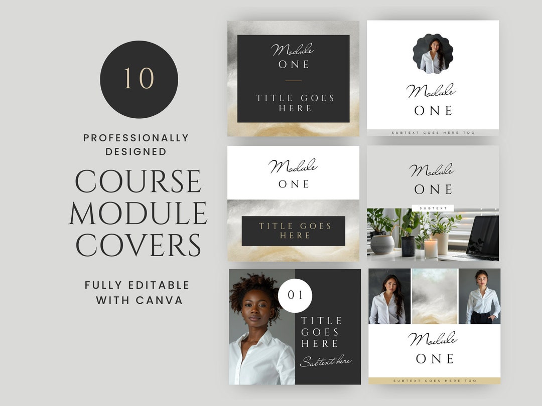 Course Module Template Course Creator Template Canva Templates for ...