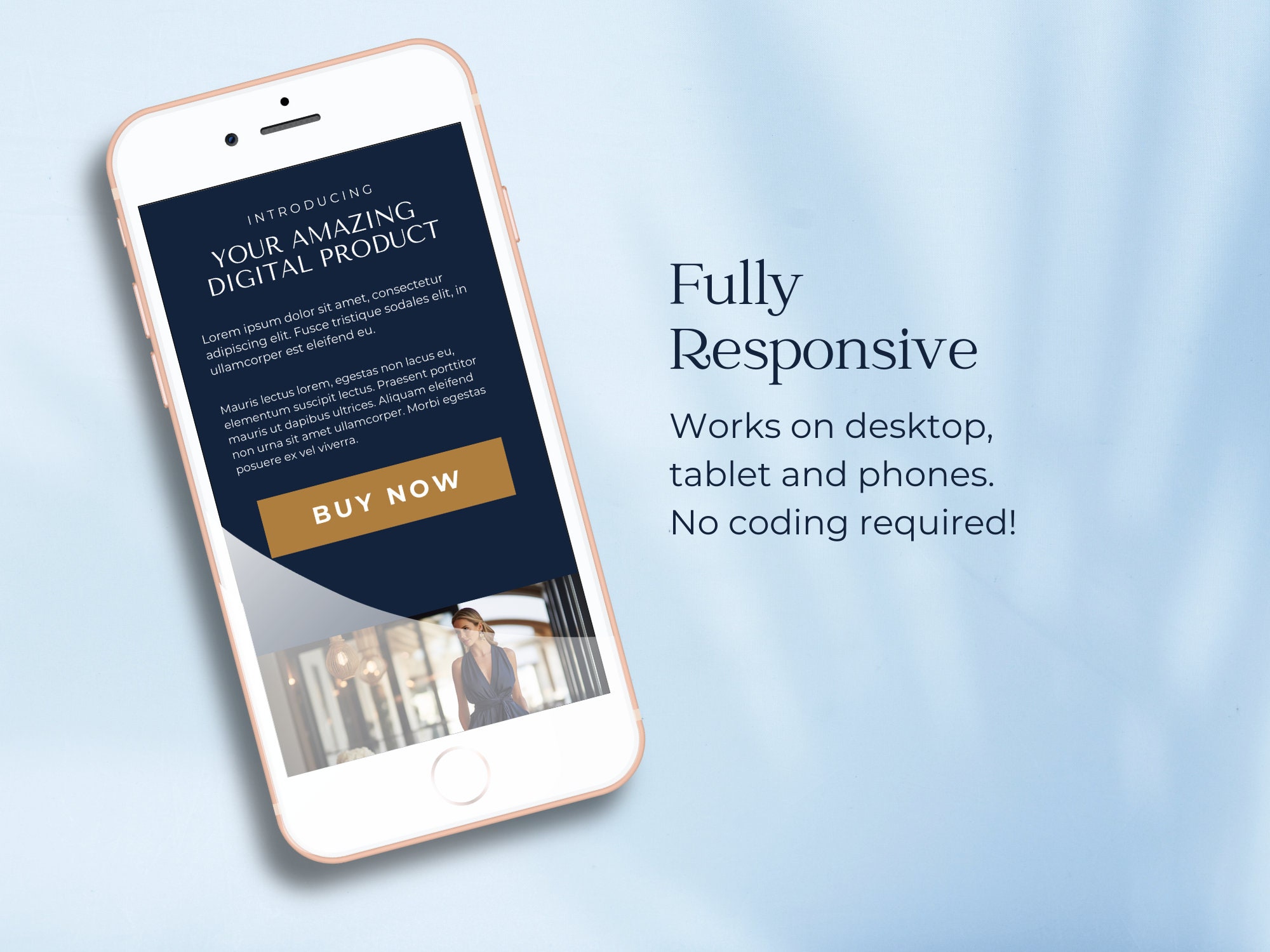 Digital Product Sales Page Landing Page Canva Website Course Website ...