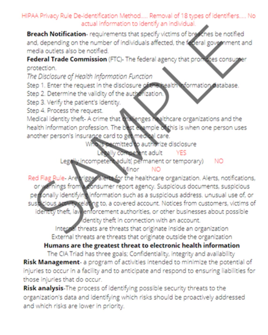 The Complete RHIT Study Guide - Etsy