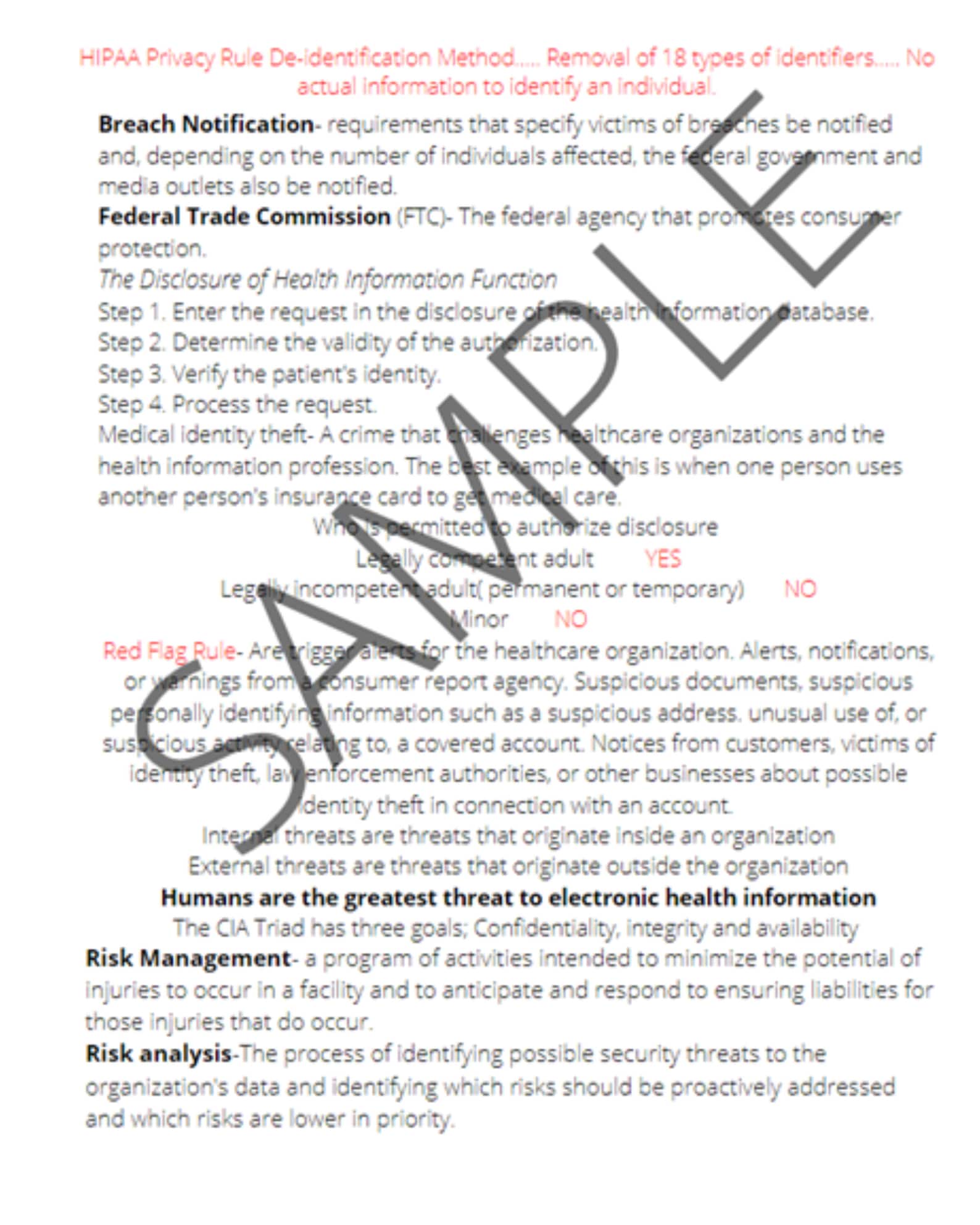 The Complete RHIT Study Guide - Etsy