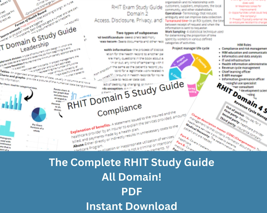 The Complete RHIT Study Guide - Etsy