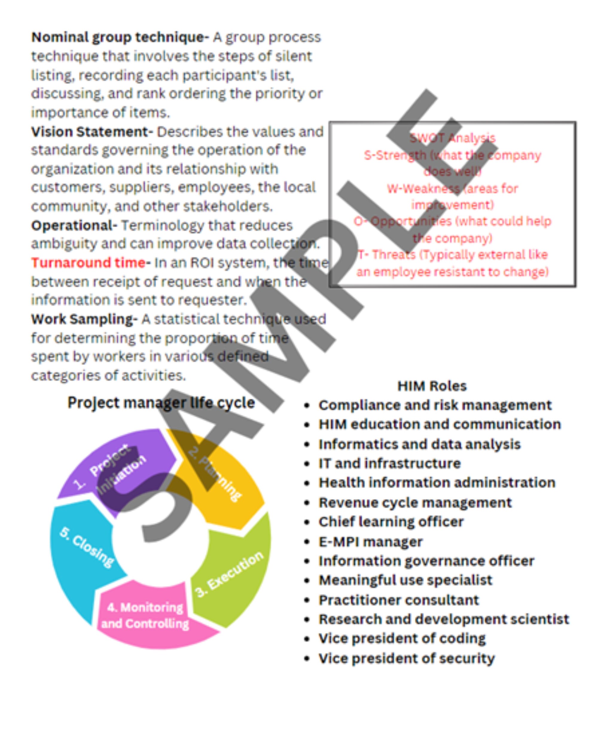 The Complete RHIT Study Guide - Etsy