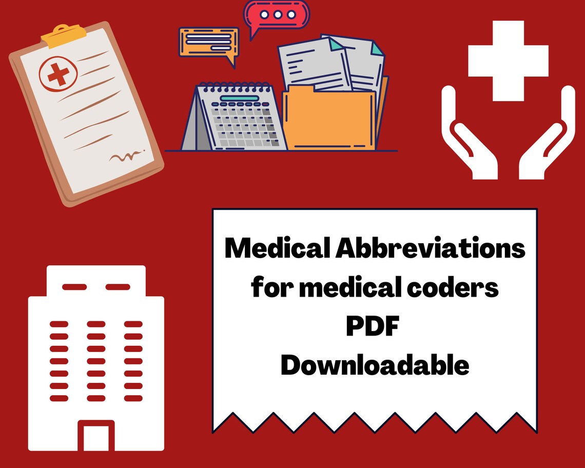 Medical Abbreviations for Medical Coders - Etsy