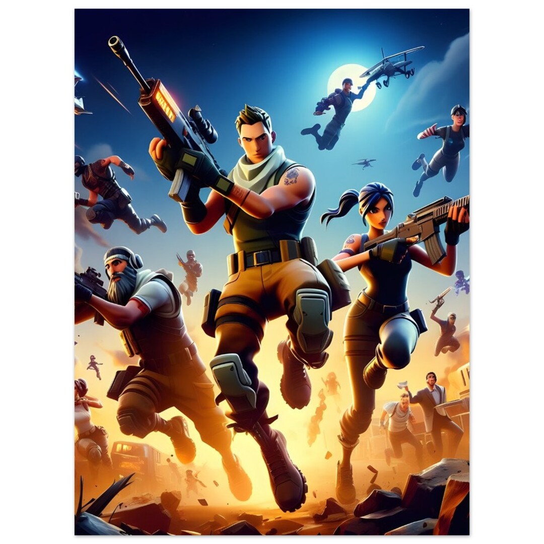 Epic Battle Royale Victory Poster - Ultimate Victory Art Print - Etsy
