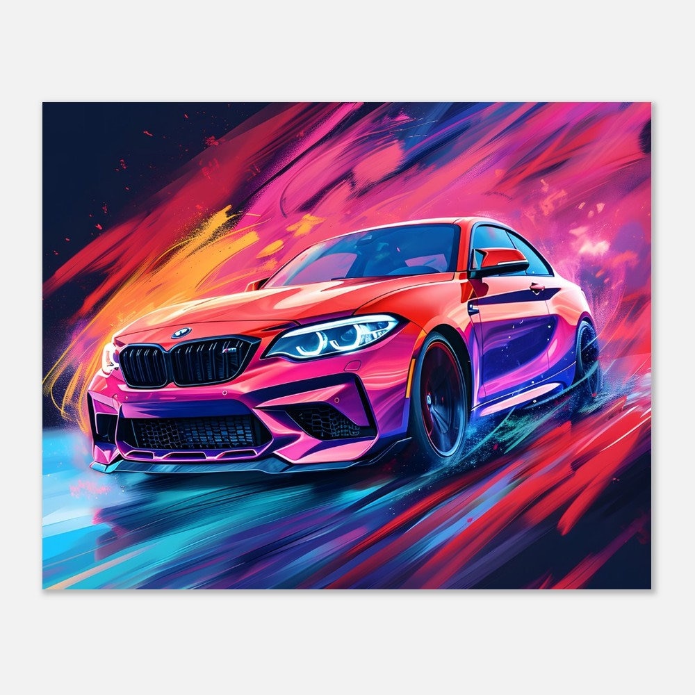 BMW M2 Poster Dynamic Performance, Elegant Design, Automotive Wall Decor, Ideal Gift for BMW ...