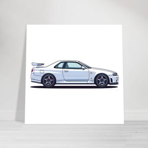 Skyline GT-R Poster - JDM Car Print, Auto Wall Art, Street Car Decor ...