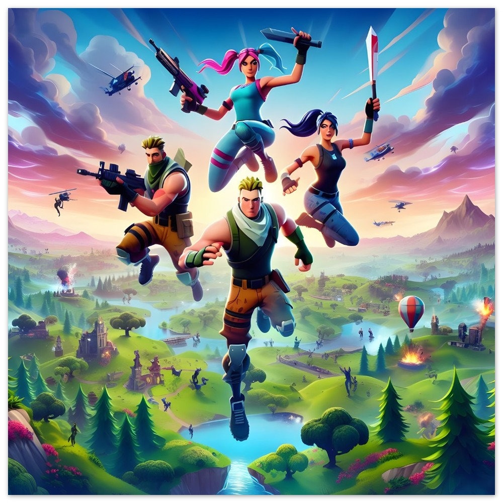 Epic Battle Royale Victory Poster Ultimate Victory Art Print - Etsy