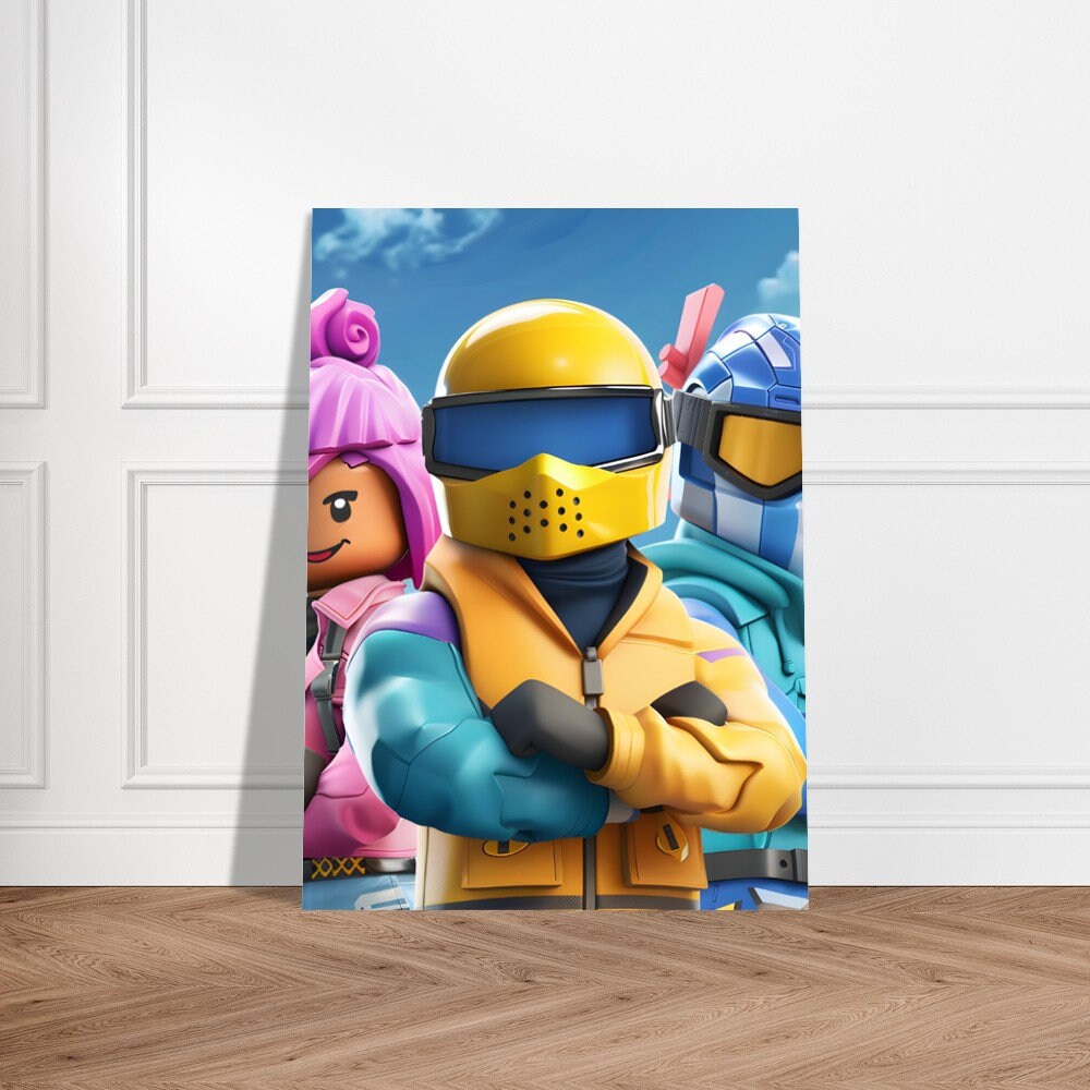 Roblox Adventure Poster Perfect Gift for Gamers Customizable Worlds ...